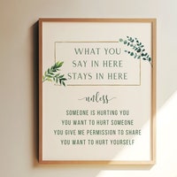 Counseling Office Confidentiality Poster: Chalkboard Decor (digital ...