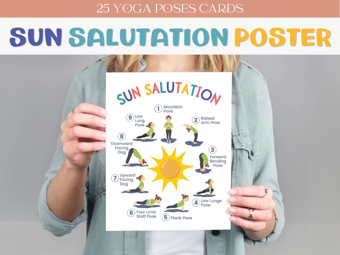 25 Yoga Poses Cards Social Emotional Learning Posters Bulletin - Etsy