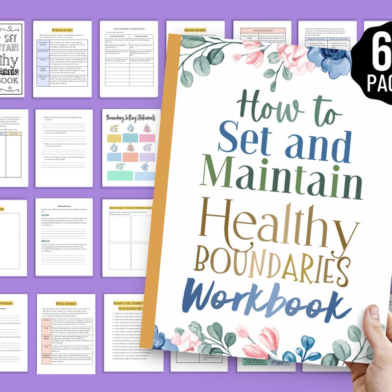 Boundary Worksheets for Teens - Etsy