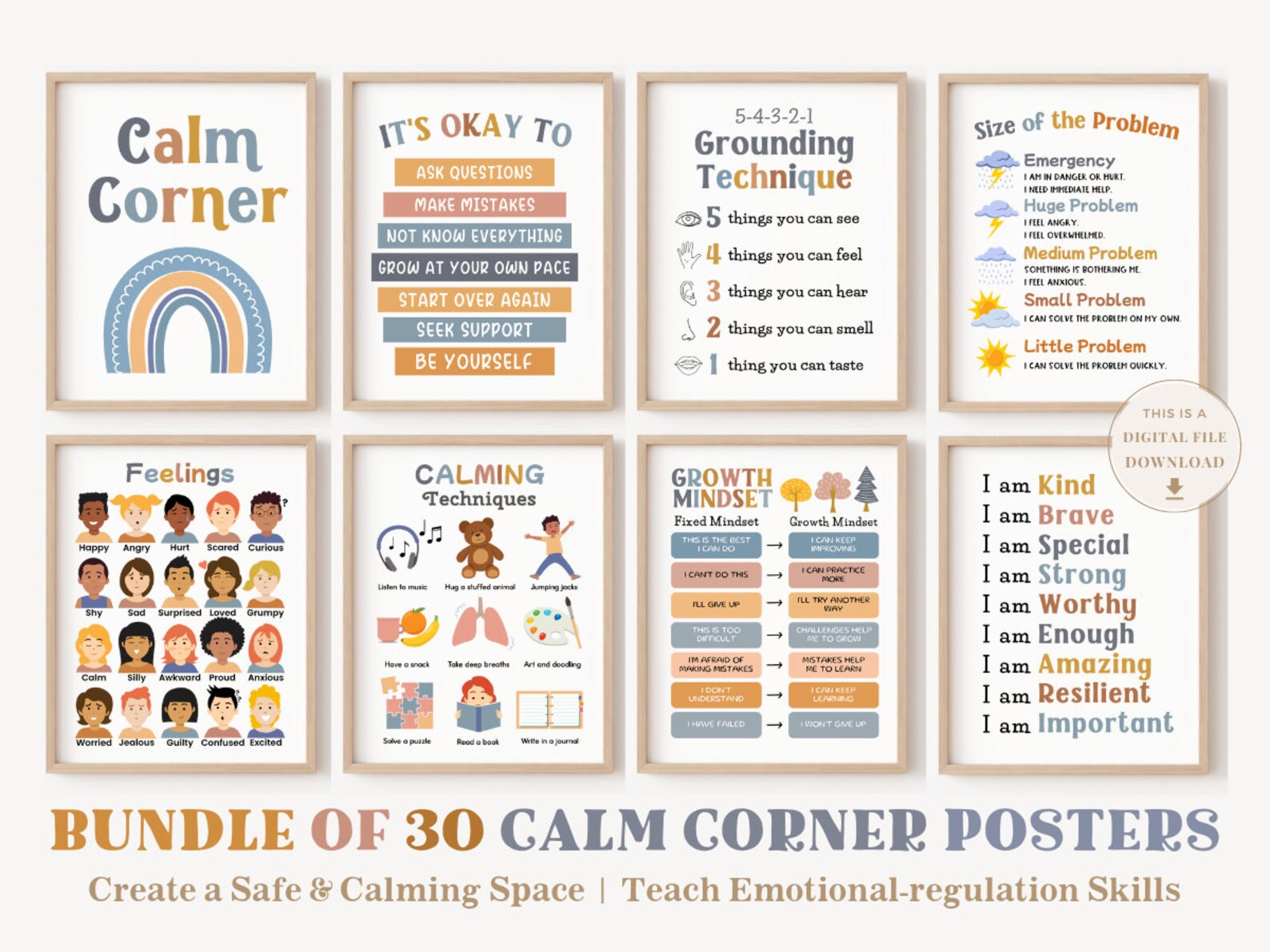 30 Calming Corner Classroom Boho Calm Down Printable Decor - Etsy UK