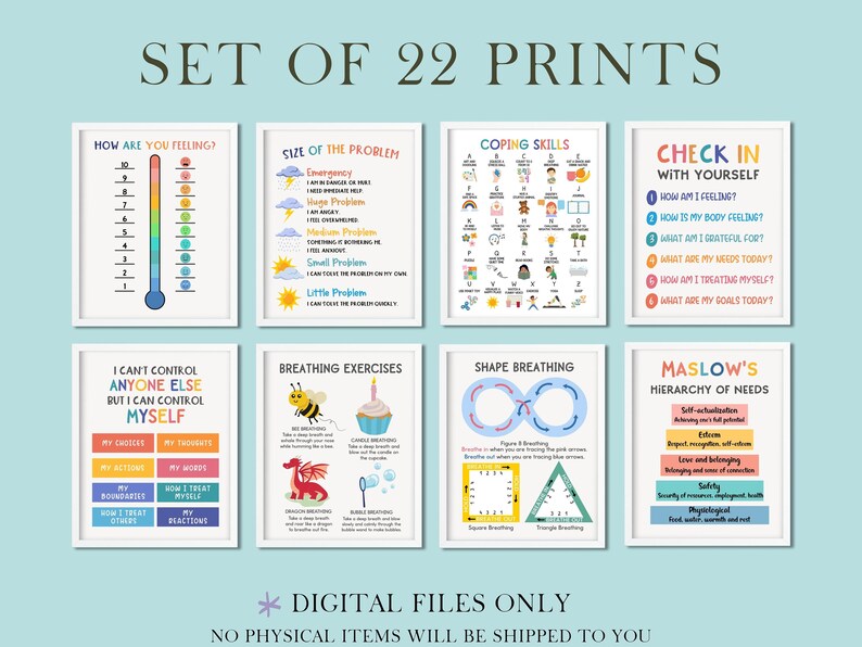 22 Social Worker Office Decor School Psychology Wall Art Counselor ...