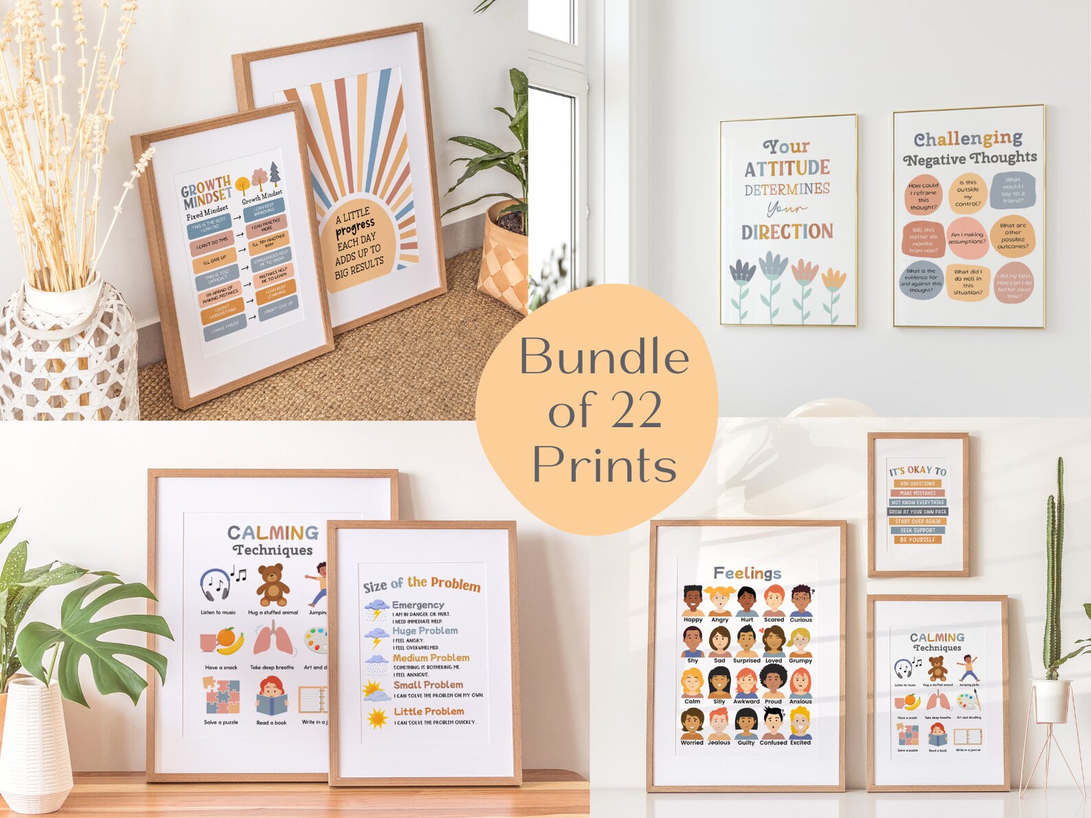 22 Boho Counseling Posters School Counselor Office Decor - Etsy