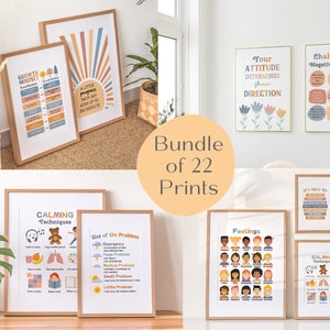 22 Boho Counseling Posters School Counselor Office Decor Psychologist ...