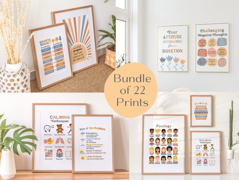 22 Boho Counseling Posters School Counselor Office Decor - Etsy