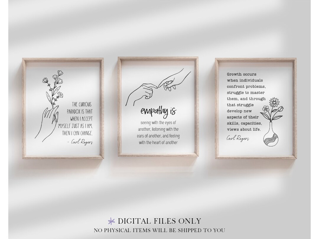 Set School Psychology Office Decor Psychologist Quotes Therapist Poster ...