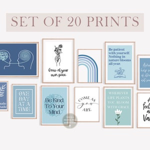 20 Therapist Office Decor Signs Social Worker Posters Therapy Wall Art ...