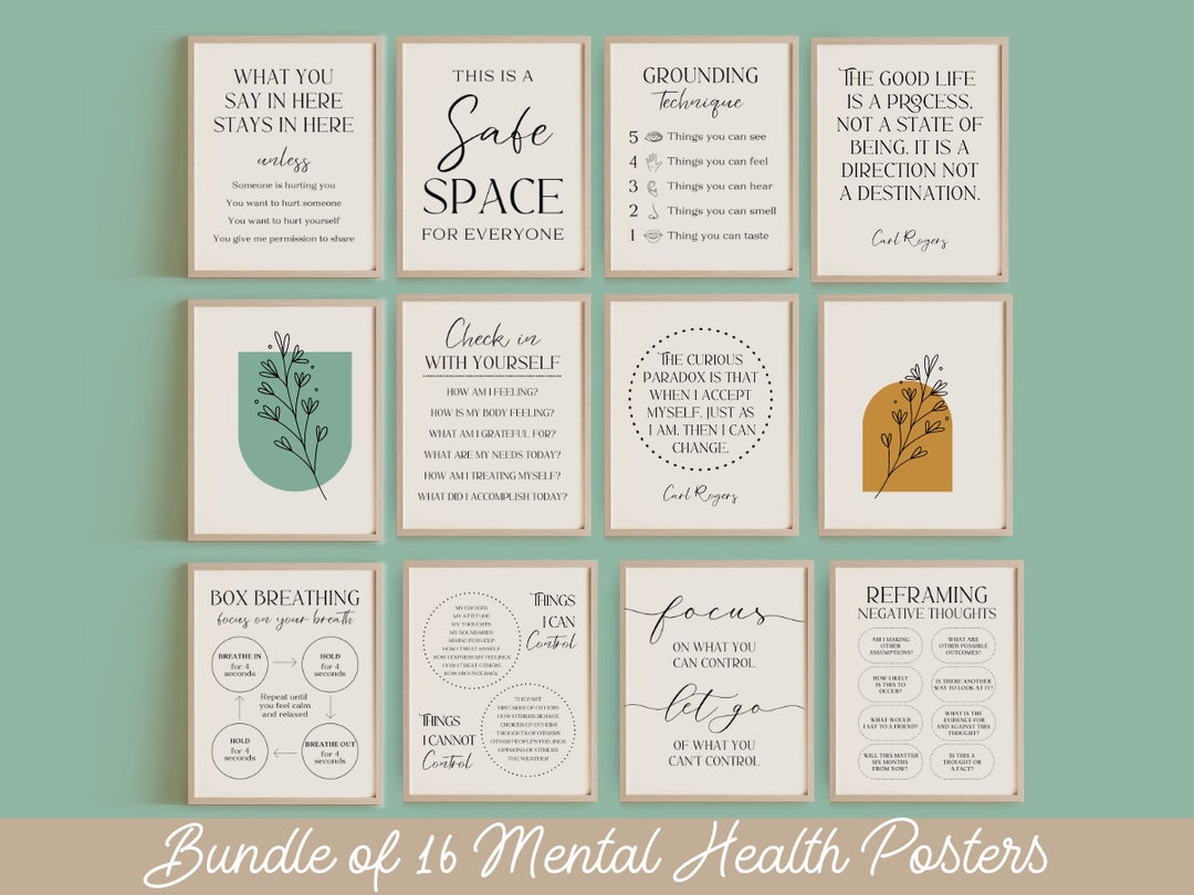 16 School Counselor Posters School Counseling Decor Office Art ...