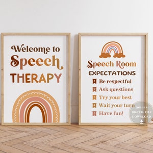10 Speech Language Pathologist Poster Decor Therapy Wall Art SLP Office ...