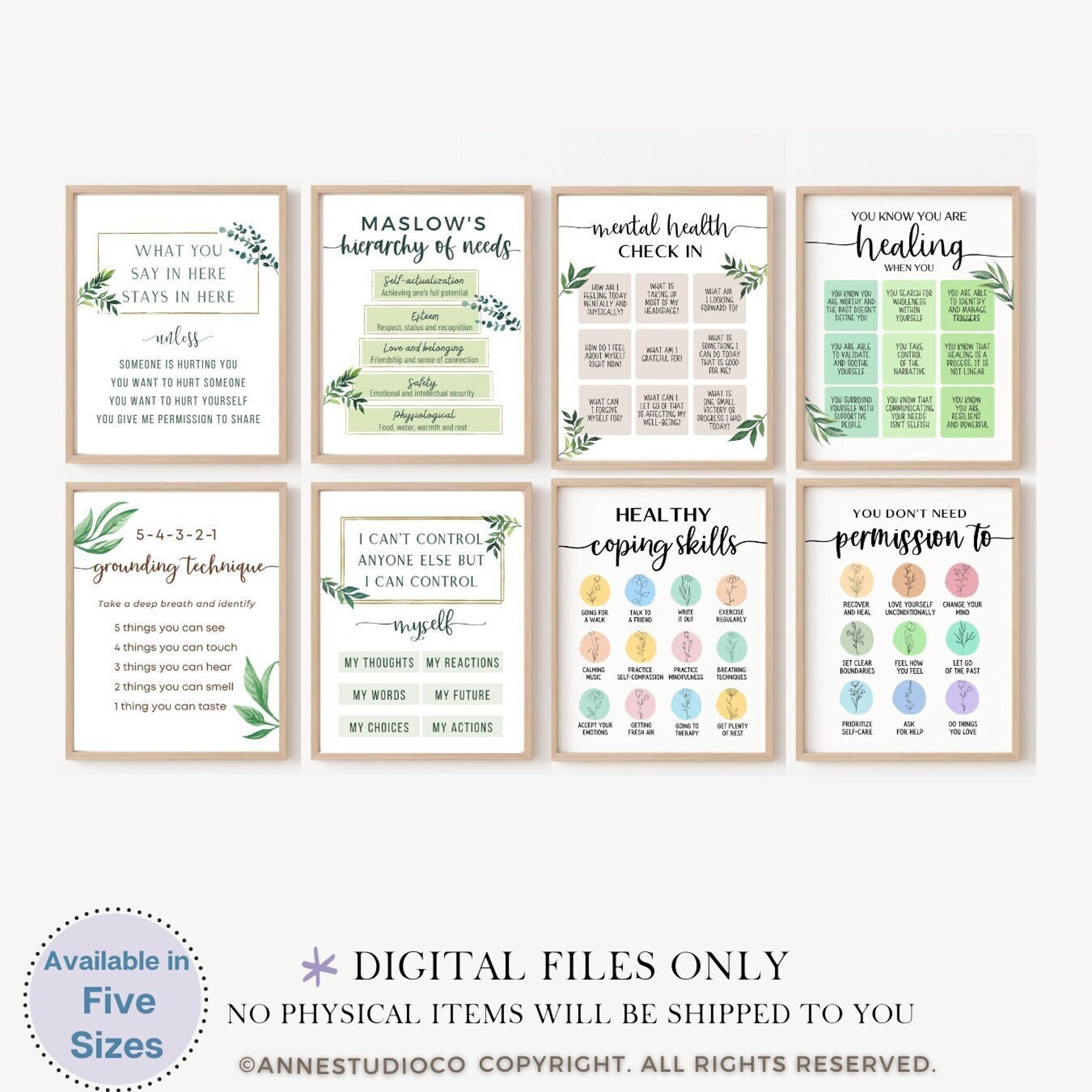 Counseling Office Decor School Counselor Posters Therapy Wall - Etsy