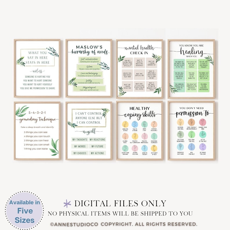 Counselor Office Decor Posters Counseling Wall Art Therapy - Etsy