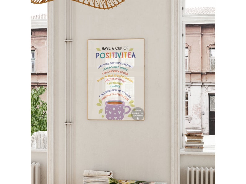 Positive Self Talk Poster School Counselor Office Decor Quotes - Etsy
