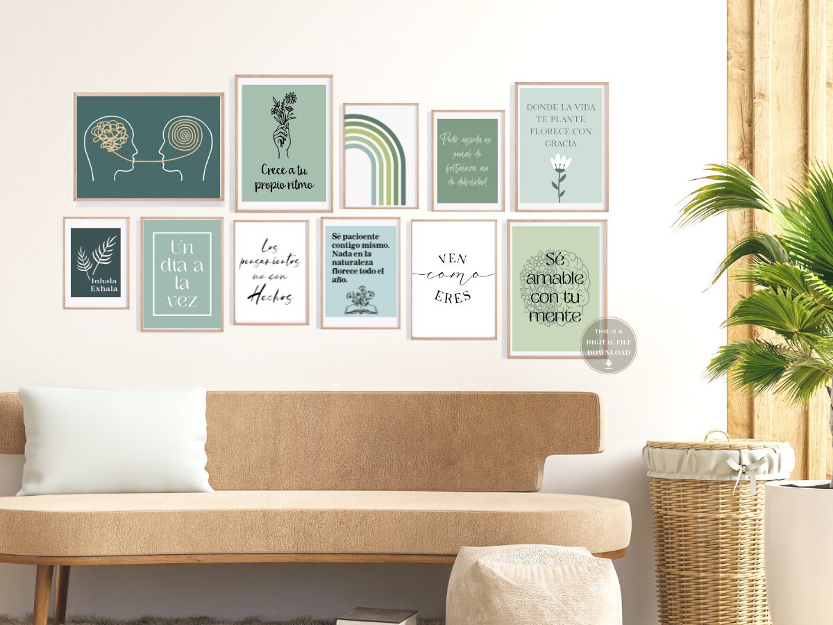 16 Spanish Therapy Prints Therapist Office Decor Counseling Posters ...