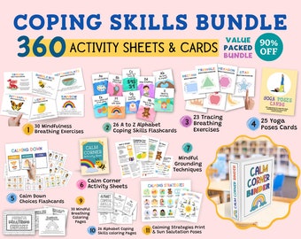 Kids Calming Corner Wall Art Classroom Boho Calm Down Printable Decor ...