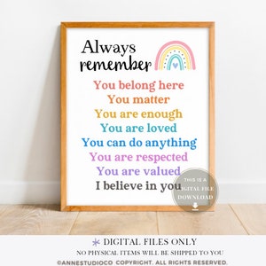 Inclusive School Counselor Office Decor Counseling Poster Psychologist ...