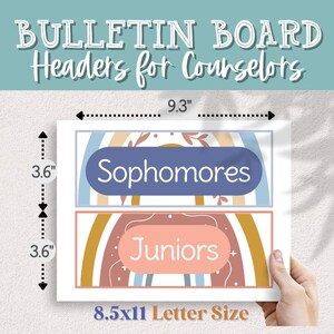 Counselor Bulletin Board Counseling Labels Back to School Middle High ...