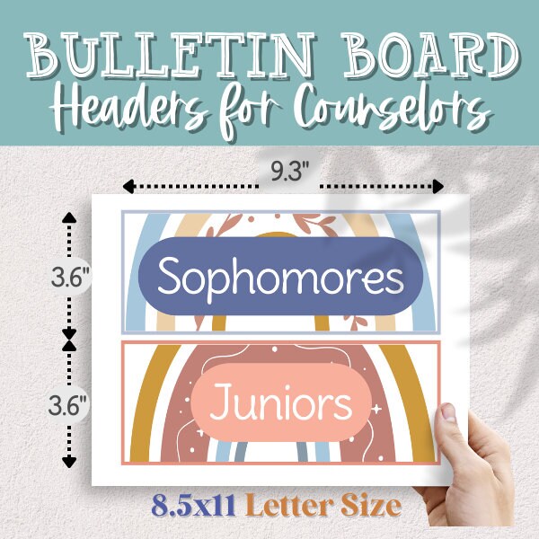 Counselor Bulletin Board Counseling Labels Back to School Middle High ...