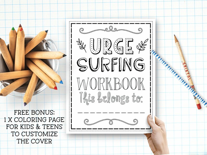 Urge Surfing Therapy Handout Counselor Worksheets Teens Kids - Etsy ...