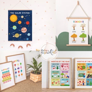 21 Preschool Educational Bundle Posters Set Playroom Rules Sign ...