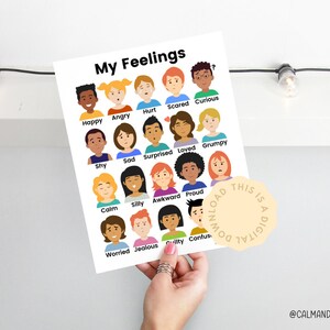 10 Feelings Posters School Counseling Office Decor Counselor Therapy ...