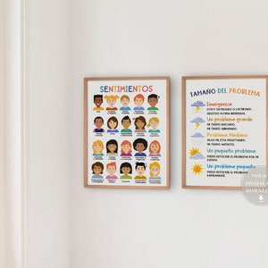 30 Spanish Classroom Educational Posters Wall Art Bundle Decorations ...