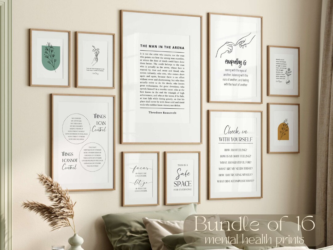 16 Therapist Office Decor Signs Posters Social Worker Art Counseling ...