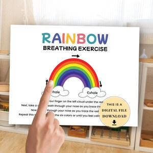 30 Breathing Exercises Poster Cards Mindful Coping Skills SEL ...