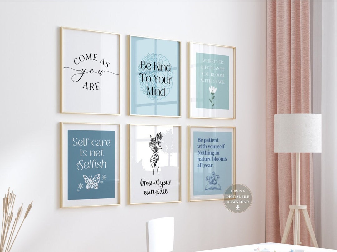 16 Therapy Office Decor Bundle Mental Health Posters Psychology Art ...