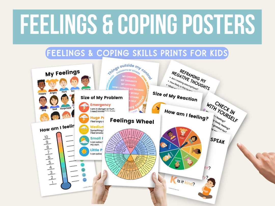 34 Social Emotional Learning Posters SEL Classroom Decor Feelings Check ...