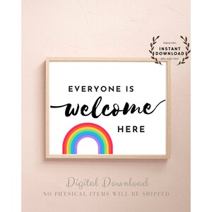 Inclusion School Counselor Poster Office Decor Psychologist Wall Art ...