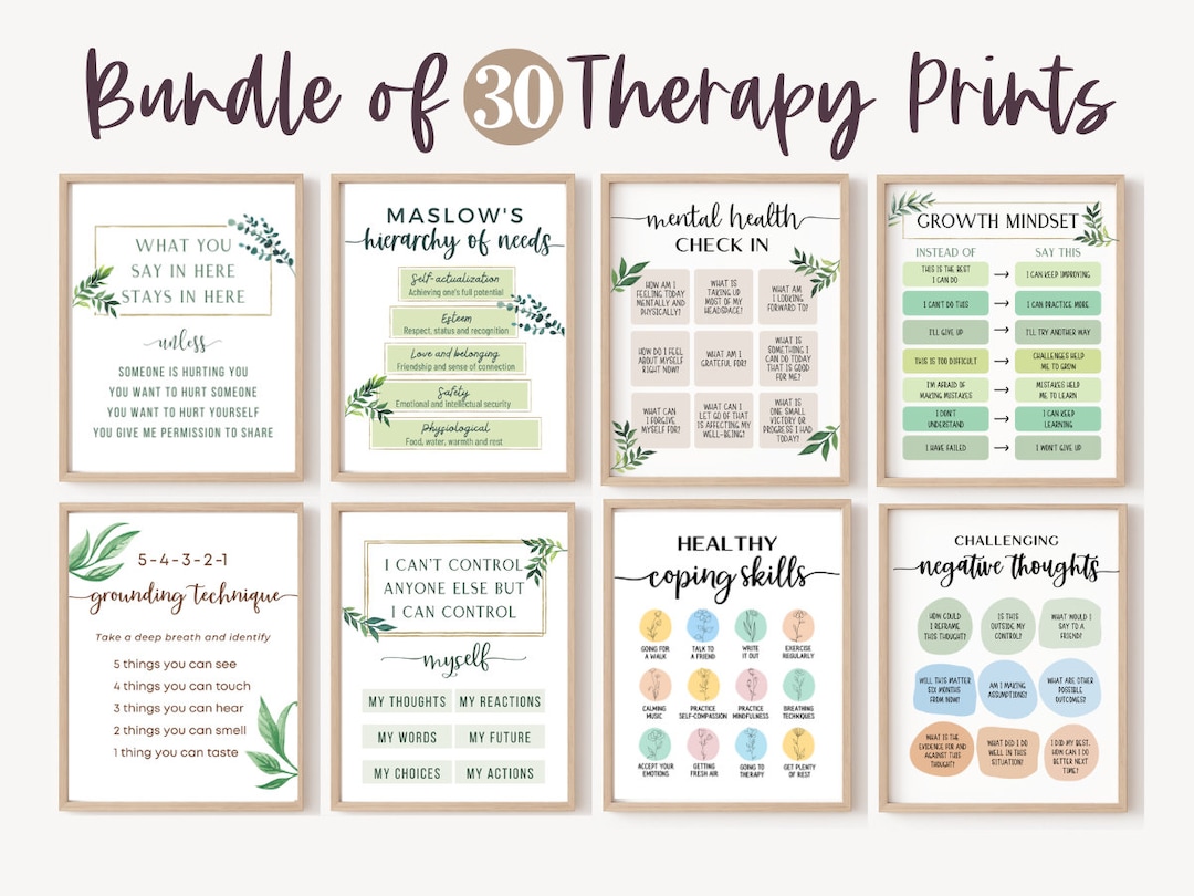 30 Therapist Office Decor School Counselor Posters Social Worker ...