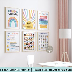 40 Calming Corner Poster Classroom Calm Down Printable Decor Wall Art ...