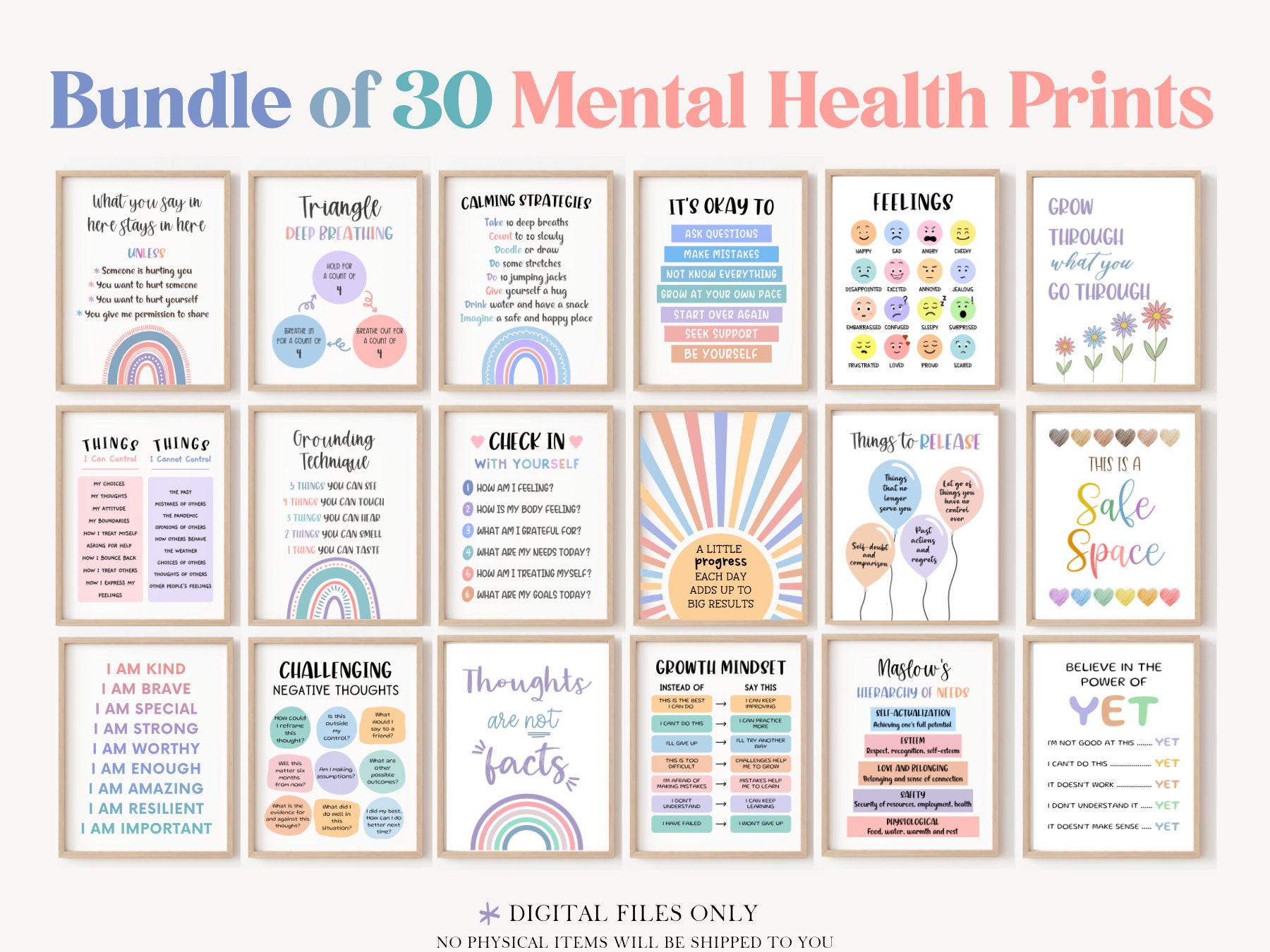 30 School Counseling Posters Counselor Office Decor - Etsy UK