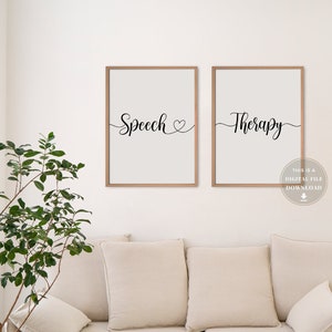 10 Speech Language Pathologist Poster Decor Therapy Wall Art SLP Office ...
