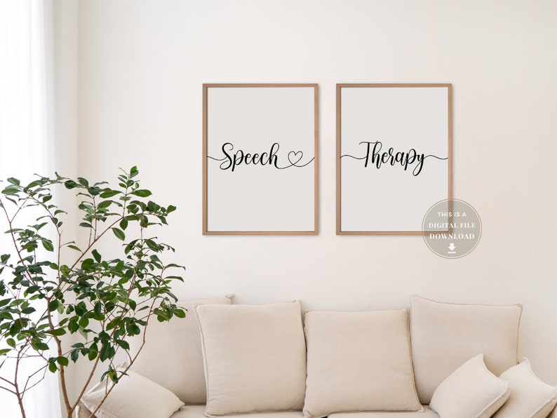 10 Speech Language Pathologist Poster Decor Therapy Wall Art - Etsy