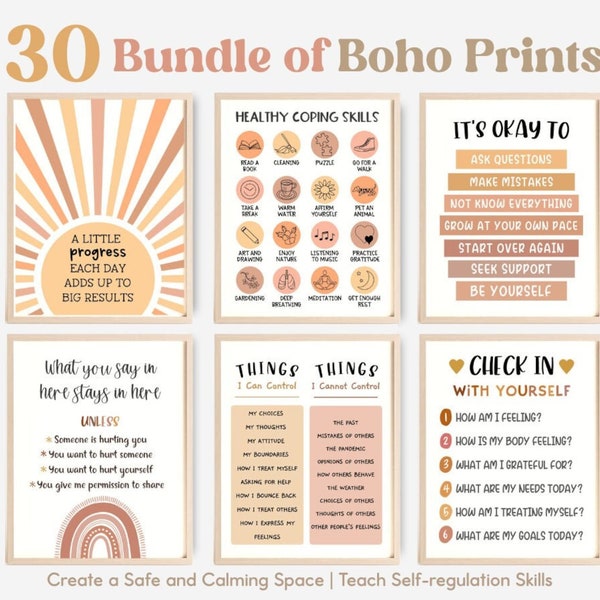 Boho Office - Etsy