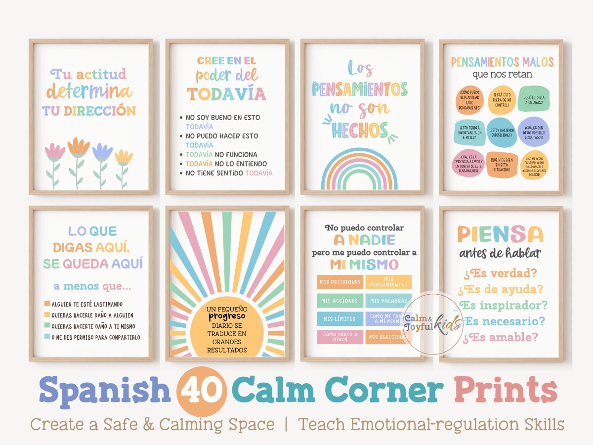 40 Spanish Therapy Poster Psychology Office Decor Counseling School ...