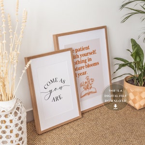 Boho Therapy Office Decor Signs Set Mental Health Posters School ...