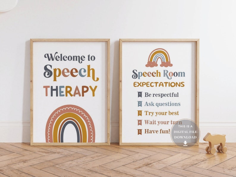 20 Speech and Language Therapy Decor Posters SLP Pathologist Therapy ...