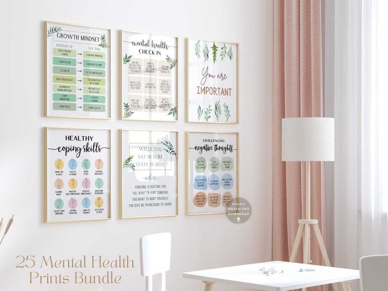 25 Psychology Office Decor Poster Counselling Therapy Art Sign ...