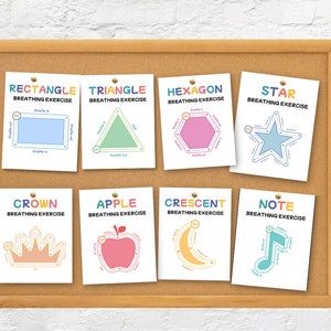 Mindfulness Breathing Exercises Cards for Kids Activities Calming ...