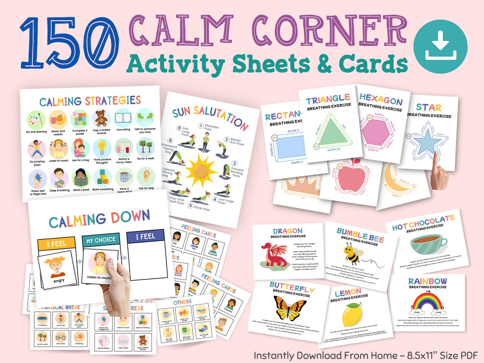 150 Calm Down Corner Kit Posters Sign Calming Decor Prints - Etsy