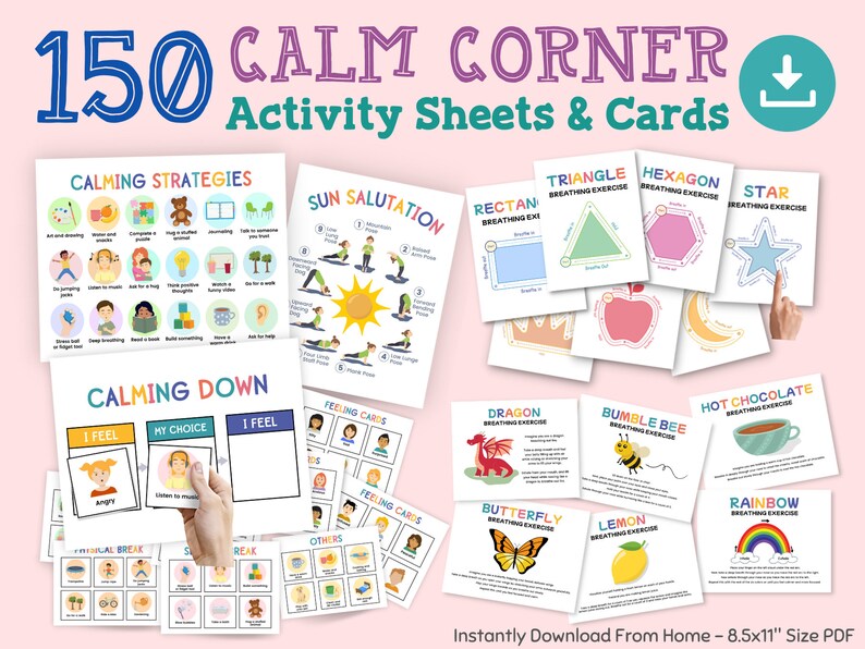 150 Calm Down Corner Kit Posters Sign Calming Decor Prints - Etsy