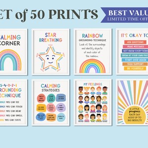 50 Social Emotional Learning Posters Calm Corner Activities SEL ...