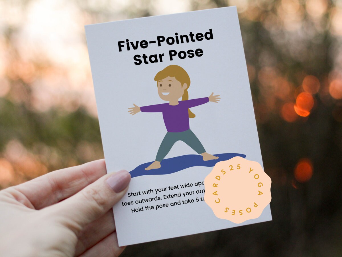 25 Yoga Poses Cards Calm Down Corner Calming Printable Kit - Etsy