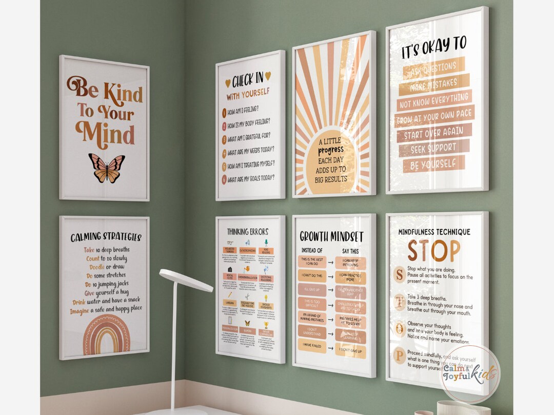 30 Therapist Office Decor School Counselor Posters Social Worker Quote ...