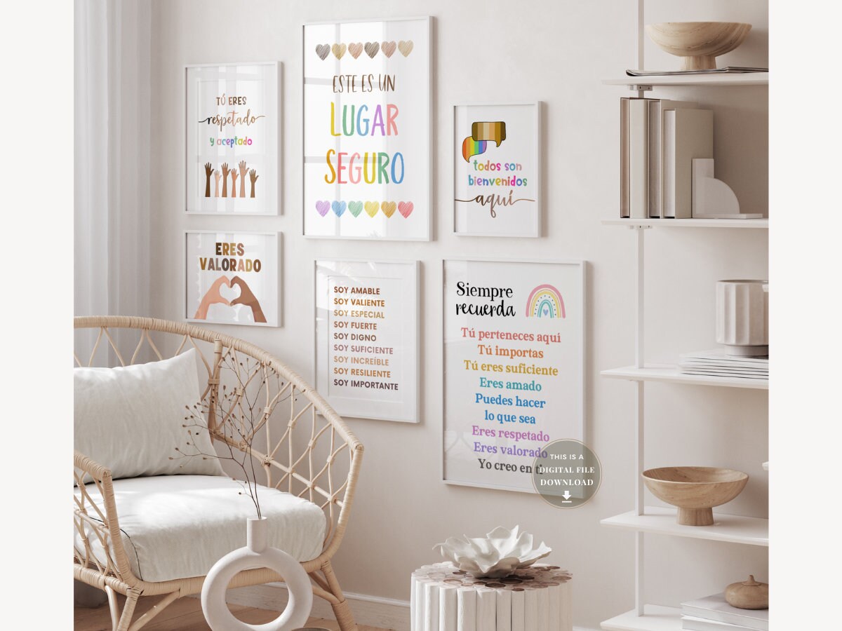 12 Spanish Diversity School Counselor Office Decor Psychology Posters ...