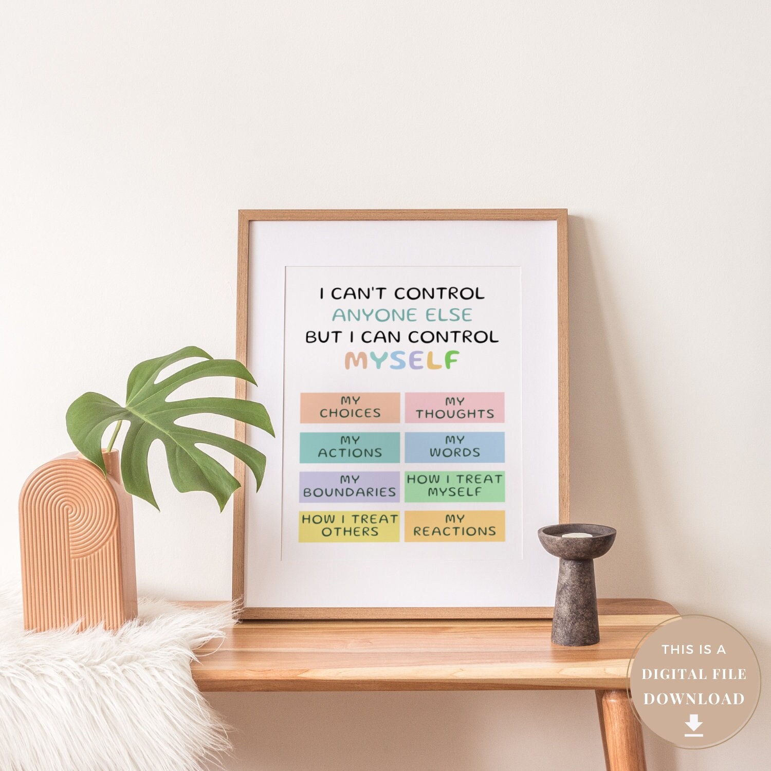 Things I Can Control Poster School Psychologist Office Decor Social ...