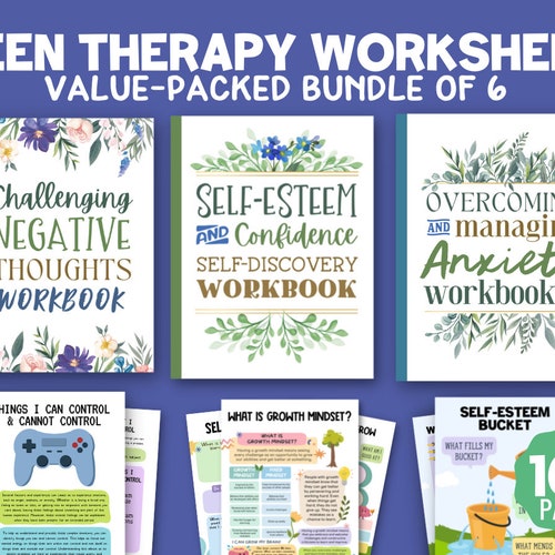 Growth Mindset Worksheets Poster Therapy Resources Counselling - Etsy ...