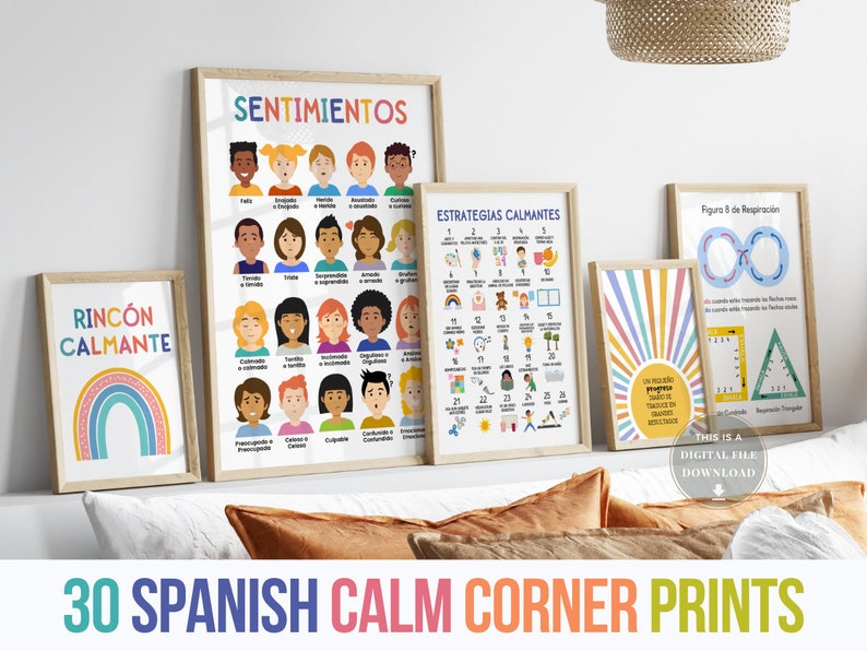 30 Spanish Calm Corner Posters Classroom Decor Calming Down - Etsy