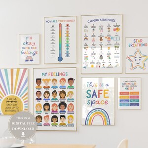 40 Calm Corner Posters Calming Down Corner Prints Decor Coping Skills ...